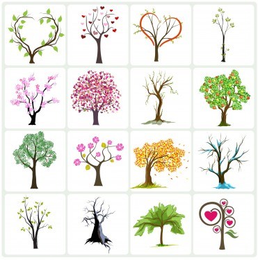 Vector Tree Collection - SVG, PNG, AI, EPS Vectors