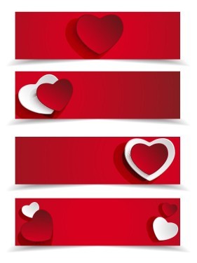Heart Banner Download Vector