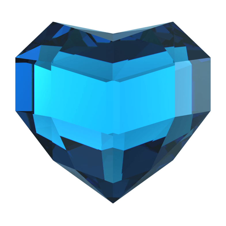 Heart-Shaped Precious Stones [PNG] Download Vector